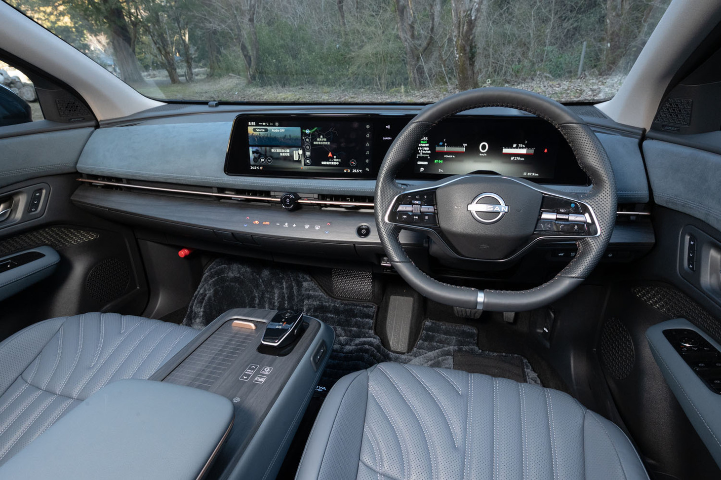 日産アリアB9 e-4ORCEリミテッド（4WD）【試乗記】 の画像26枚 - webCG