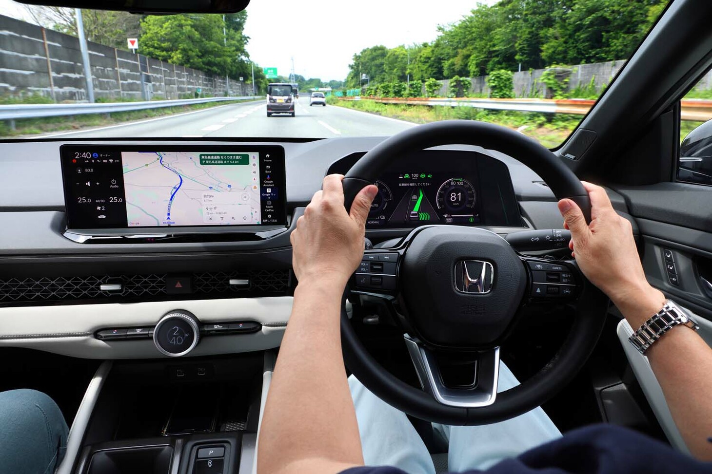 ホンダ・アコードe：HEV Honda SENSING 360＋（FF）【試乗記】 の画像24枚 - webCG