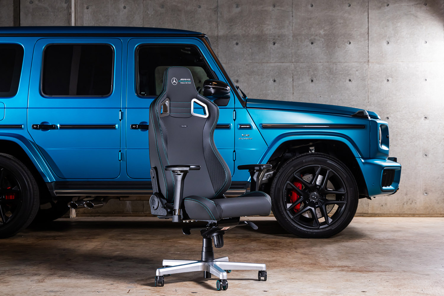 noblechairs｜EPIC - Mercedes-AMG PETRONAS F1 Team - 2021 EDITION 【そのゲーミングチェアにドイツのこだわりが宿る＜AD＞】 - webCG