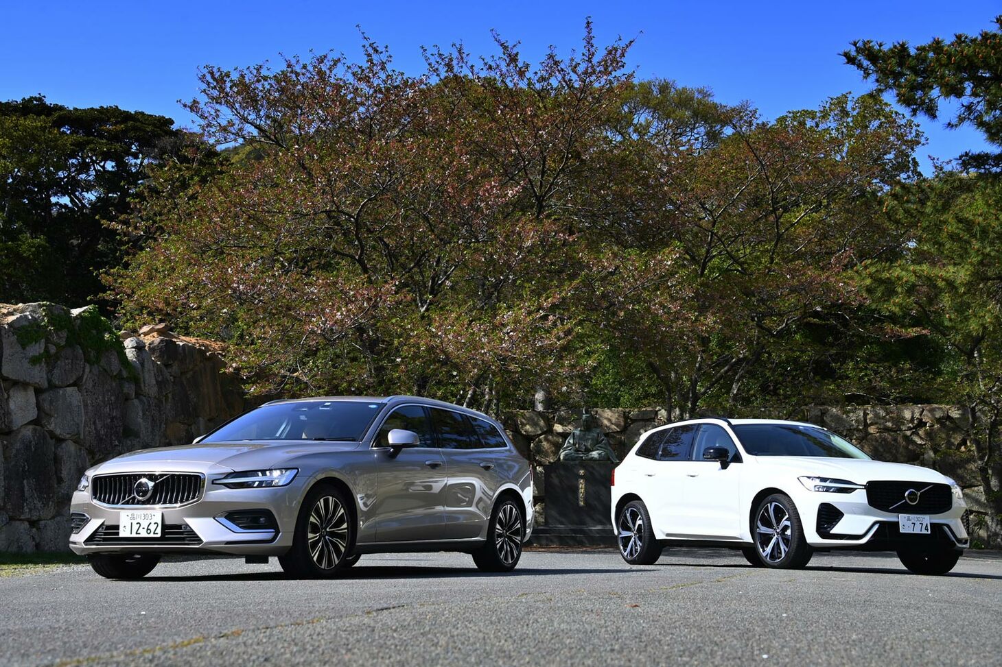 ボルボXC60リチャージ プラグインハイブリッド（4WD/8AT）／V60（FF/7AT）【試乗記】 2030年への助走 - webCG
