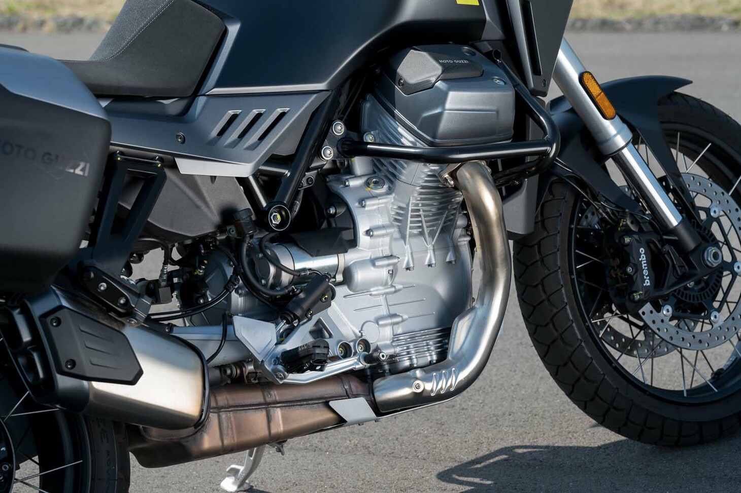 モト・グッツィ・ステルビオ（6MT） 【JAIA輸入二輪車試乗会2025】 の画像9枚 - webCG